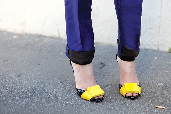 A look we love: Colour pop footwear