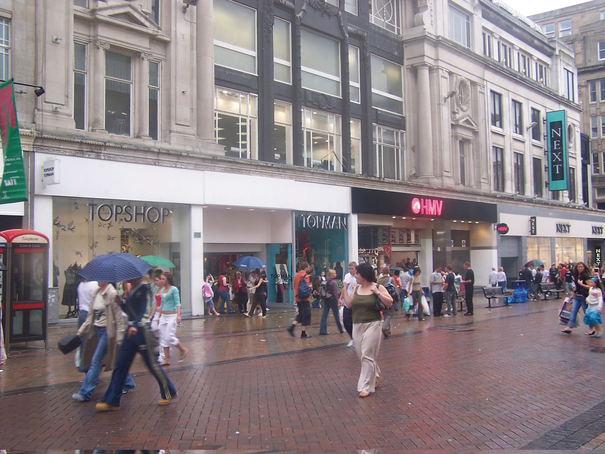 Footwear and clothing brightest spots in cool July