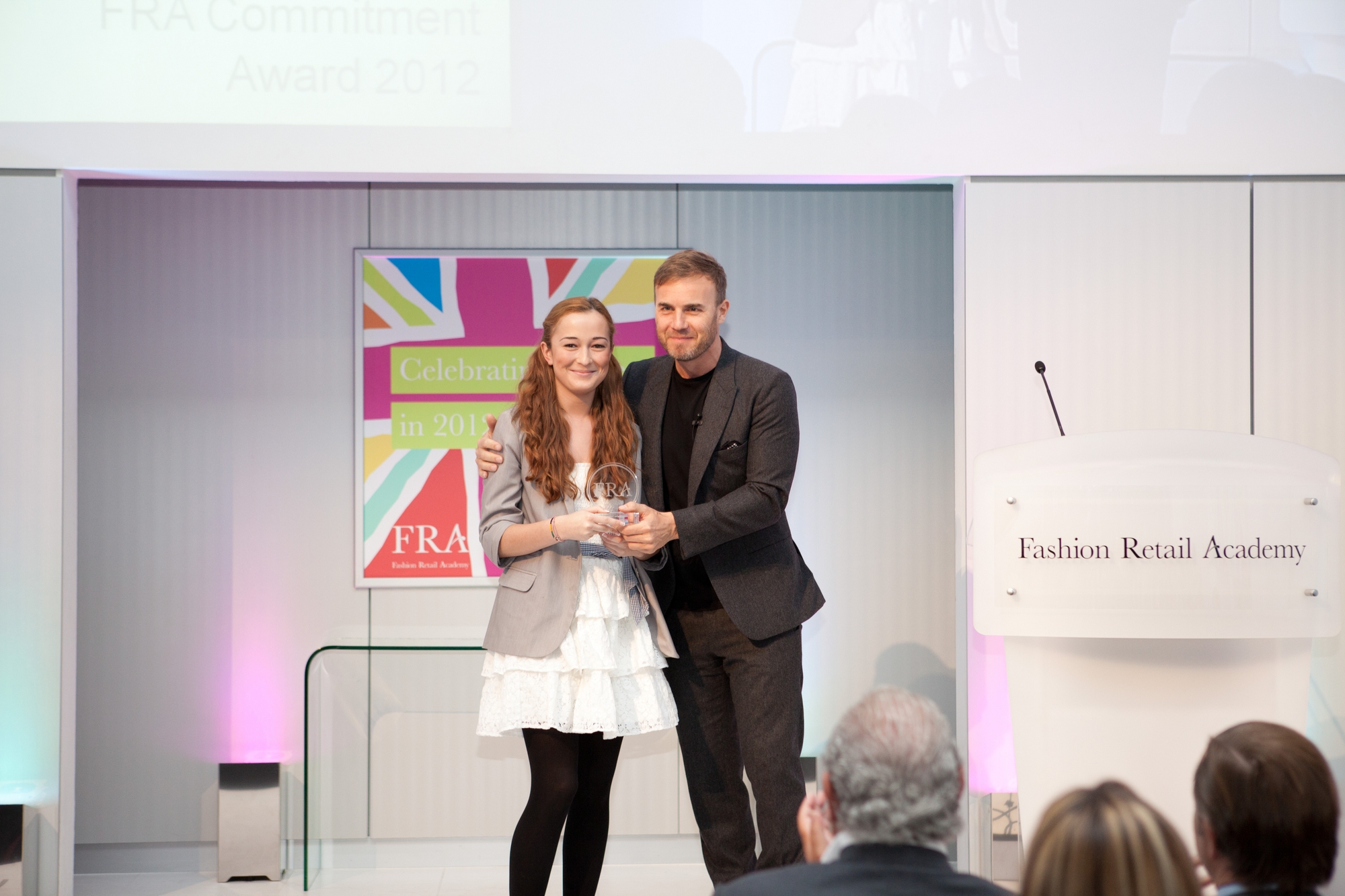Gary Barlow celebrates with FRA award winners
