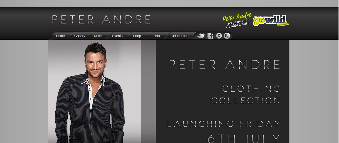 Peter Andre to launch clothing line