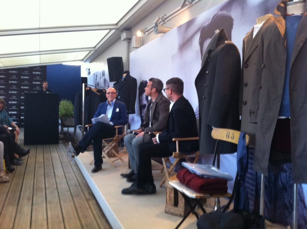 IMAGE GALLERY: Drapers meets Robbie Williams