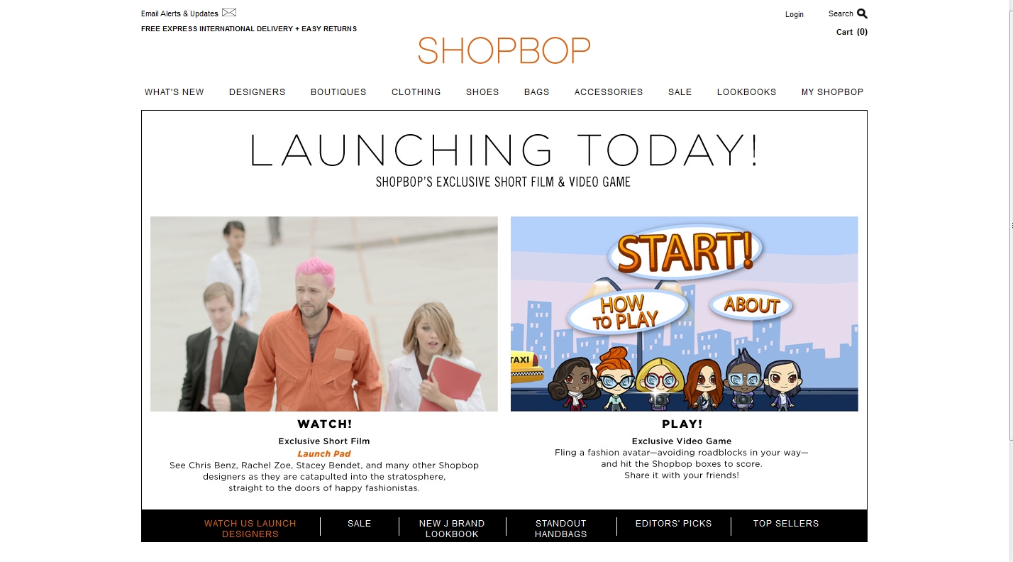 Shopbop unveils overhauled website