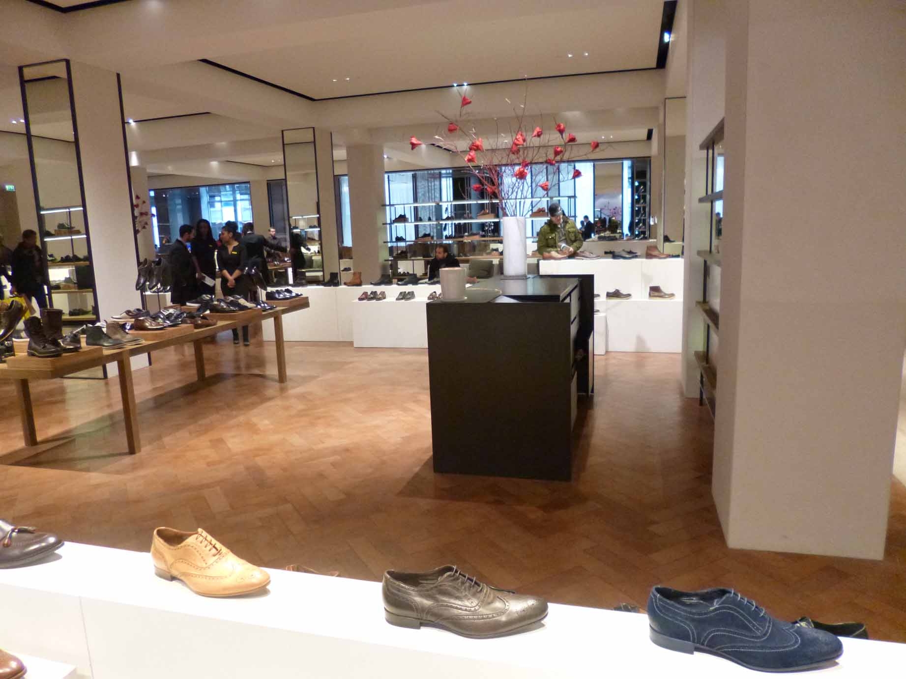 Men’s shoe department, Selfridges