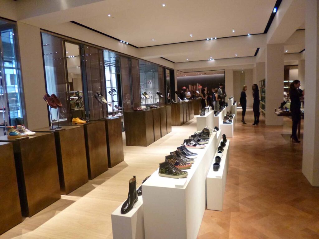 Men’s shoe department, Selfridges