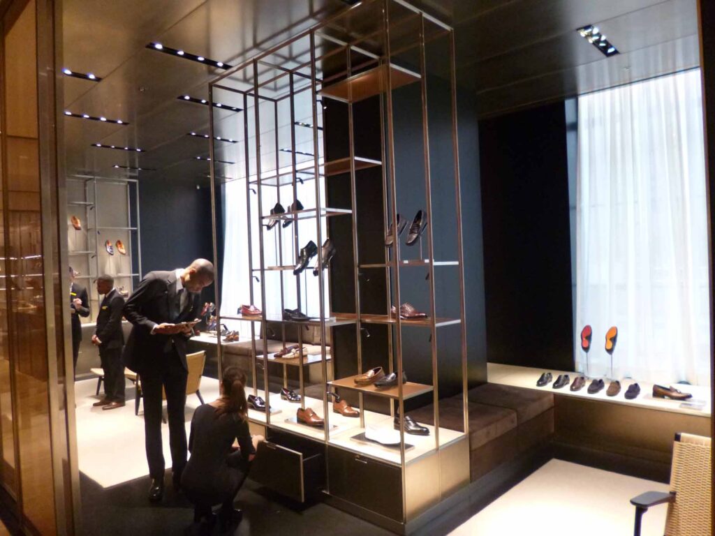 Men’s shoe department, Selfridges