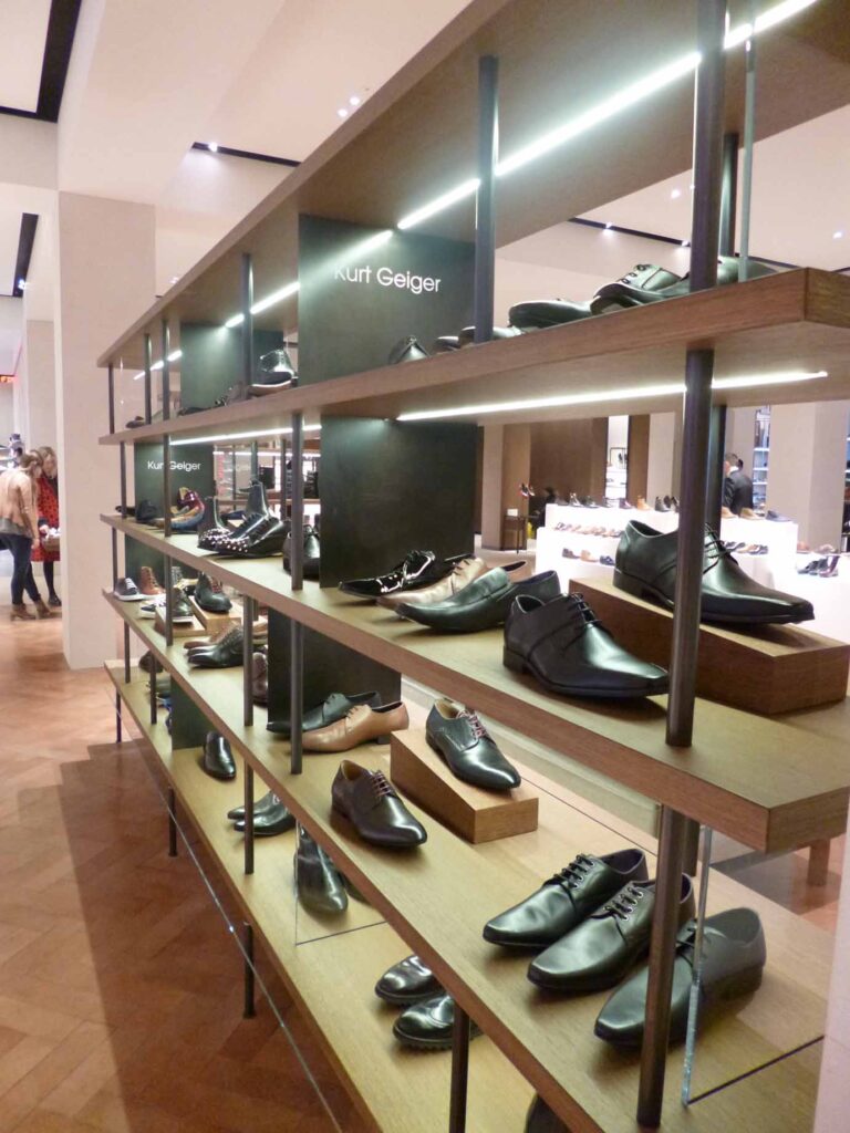 Men’s shoe department, Selfridges