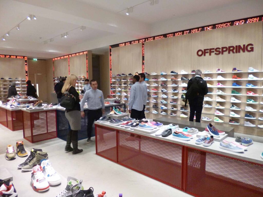 Men’s shoe department, Selfridges