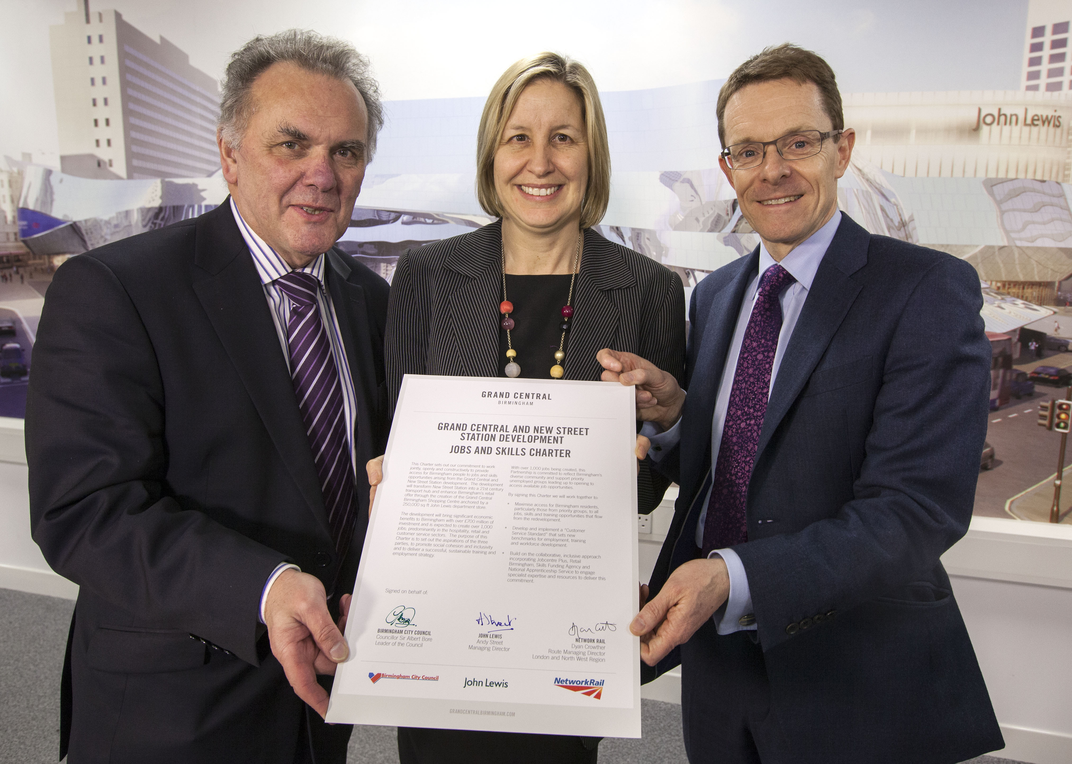 John Lewis signs jobs and skills charter