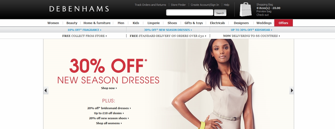 Festive fashion shoppers favour department store websites