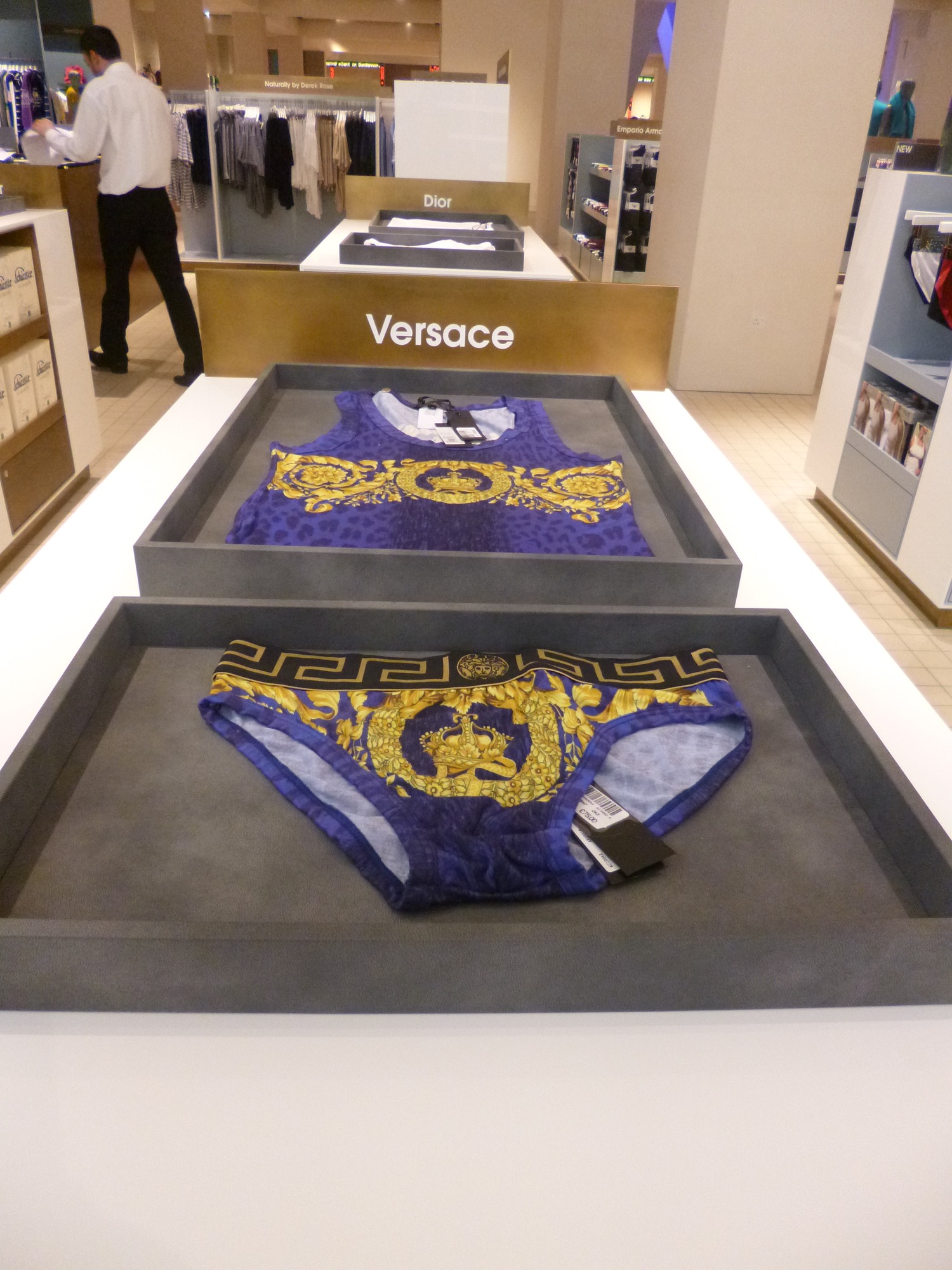 Men’s bodywear department - Selfridges, London