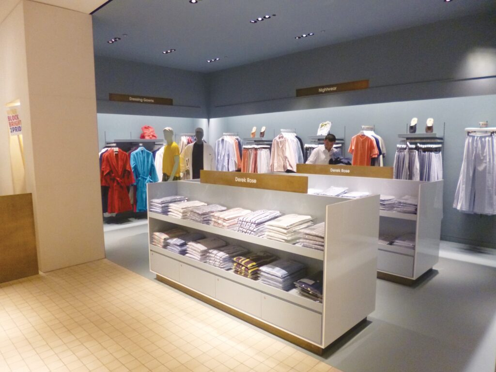 Men’s bodywear department - Selfridges, London