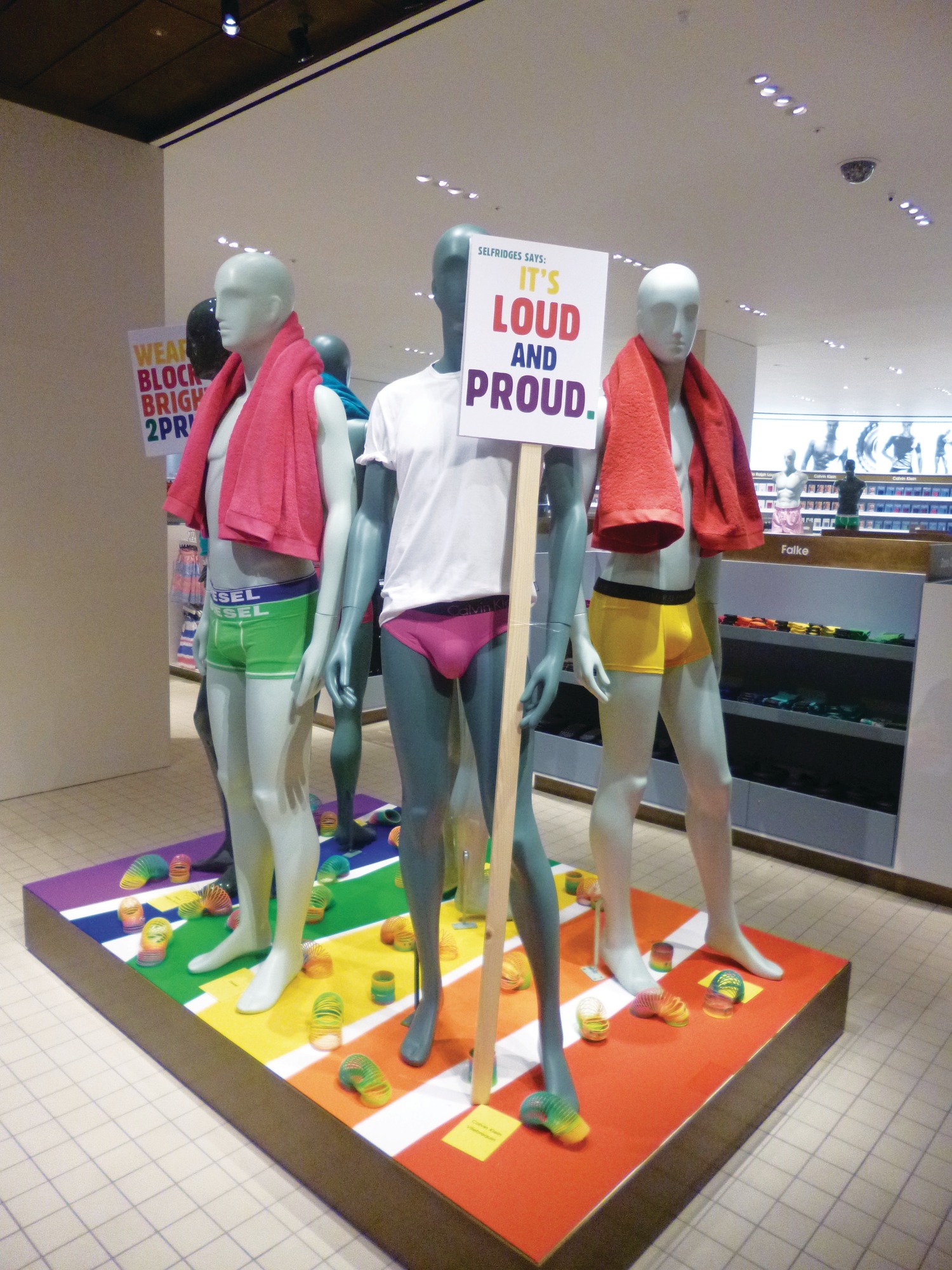 Men’s bodywear department - Selfridges, London