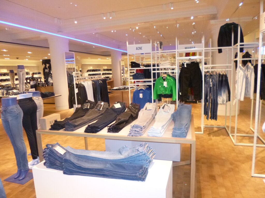Denim Studio, Selfridges, Oxford Street, London