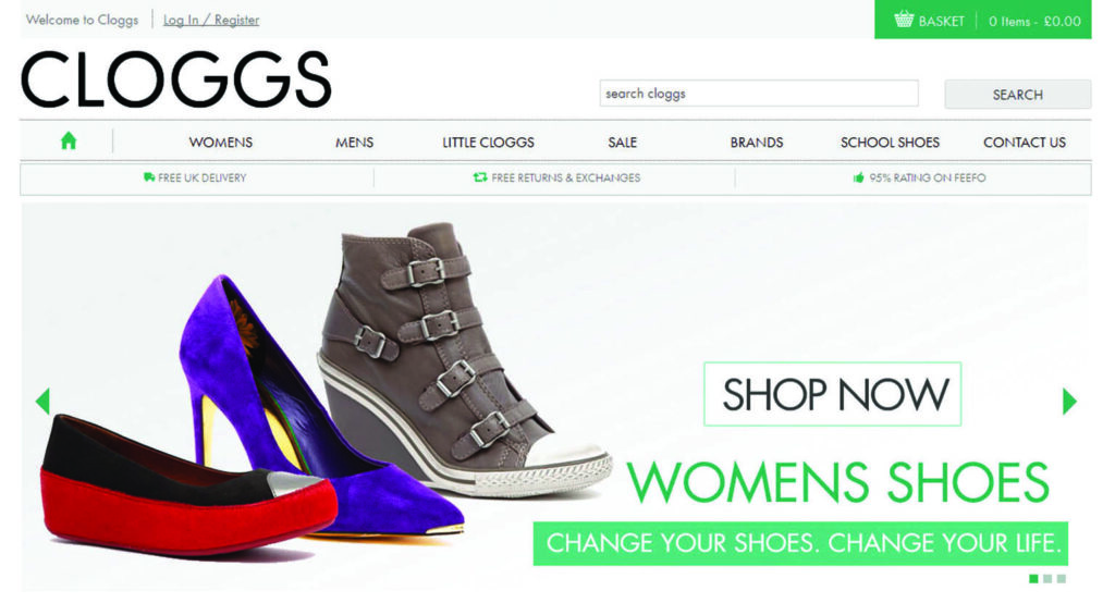 Cloggs kicks off rebranded website