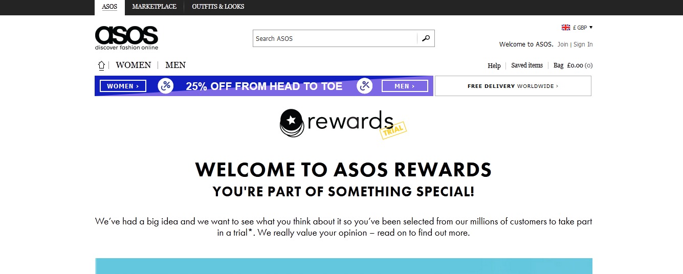 Asos debuts loyalty scheme