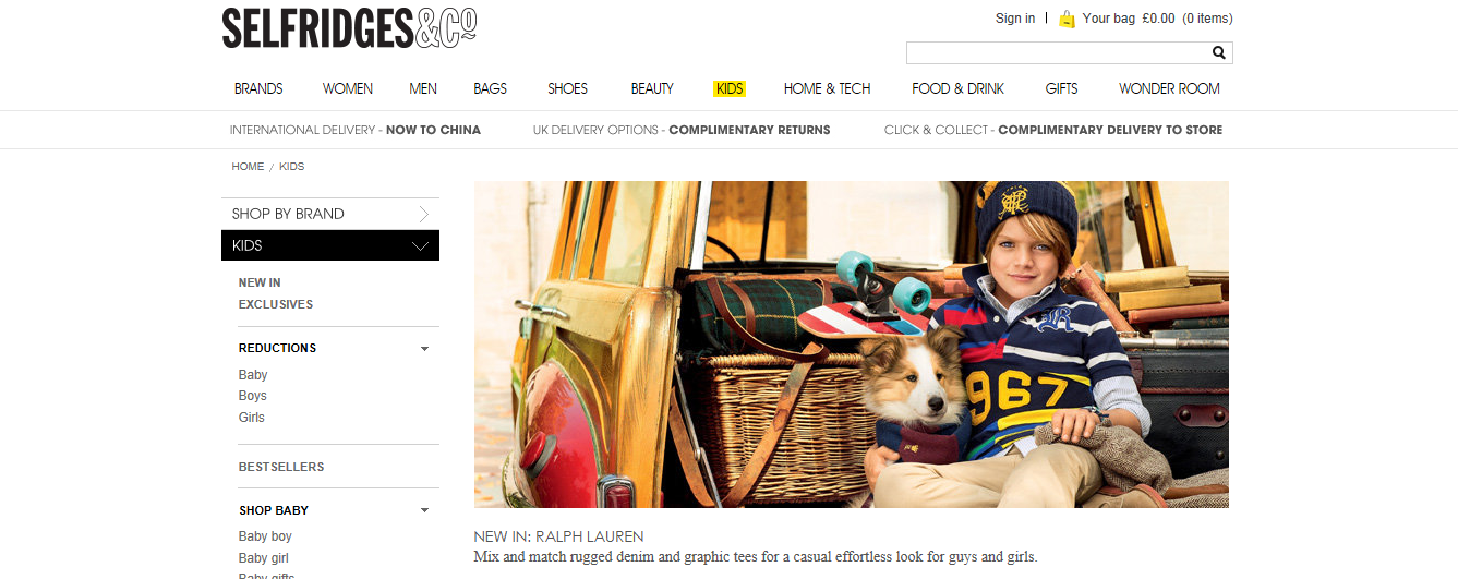 Selfridges adds 23 kidswear brands from September