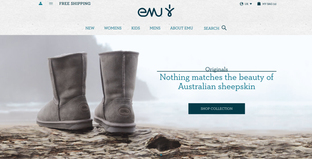 Emu footwear launches localised global websites
