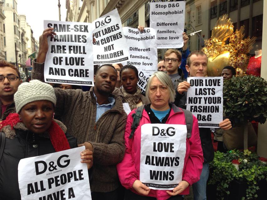 Protestors target Dolce & Gabbana London flagship