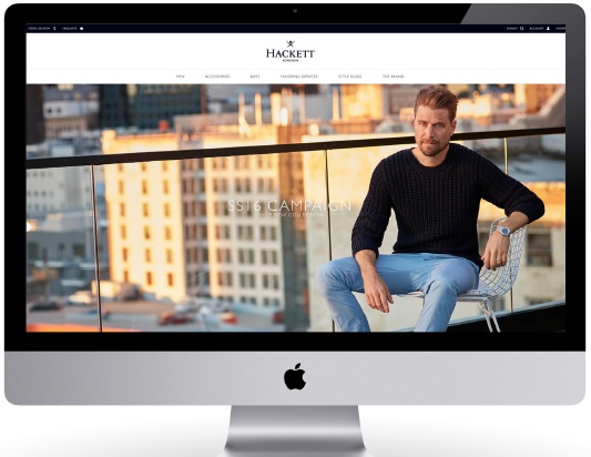 Hackett relaunches website with international delivery