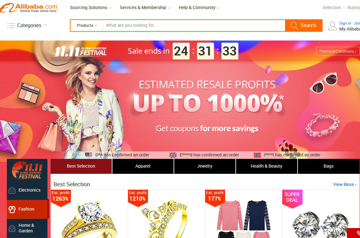 Alibaba smashes through early Singles' Day records