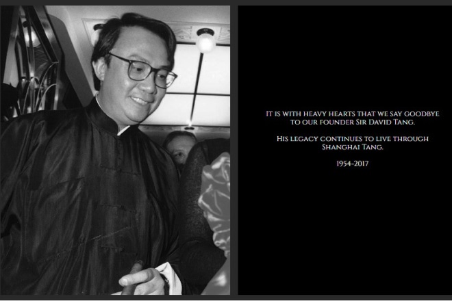 Shanghai Tang founder David Tang dies