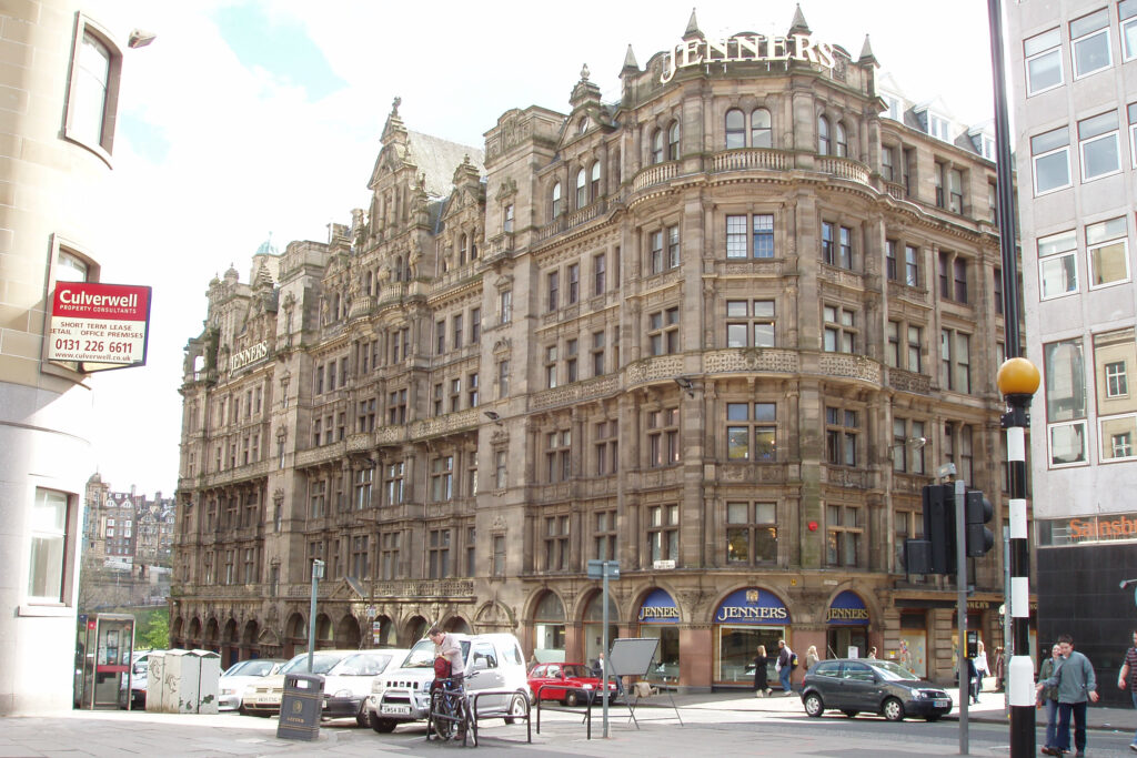 Fire hits Jenners department store in Edinburgh