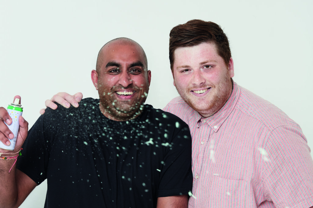 Bav Samani and Liam Green, co-founder/director and co-founder/creative ...