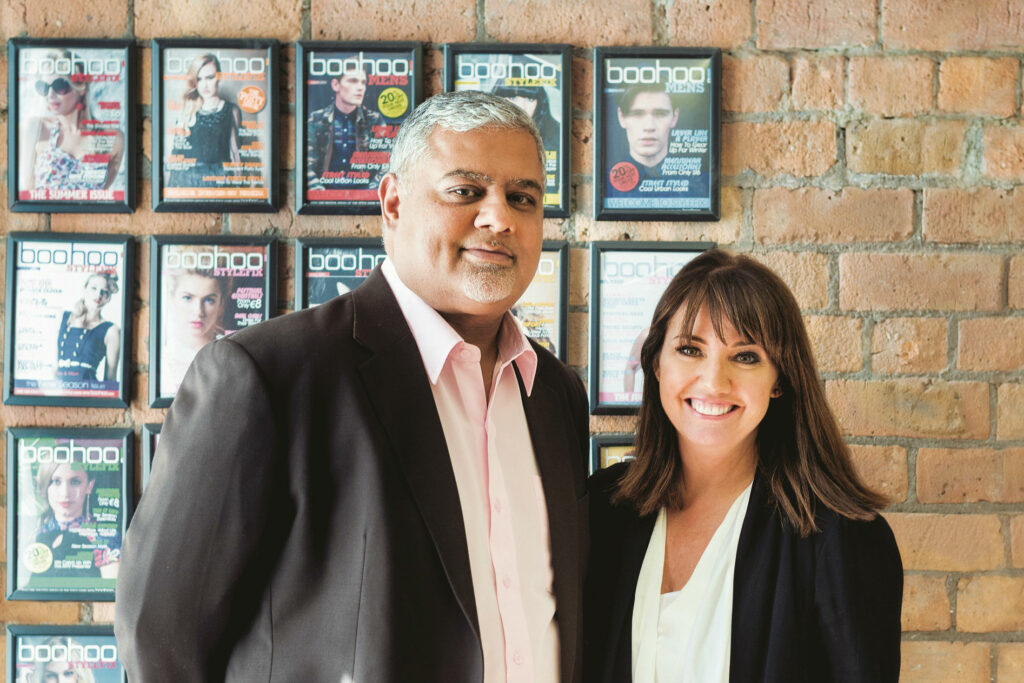 Mahmud Kamani and Carol Kane, co-founders, Boohoo Group