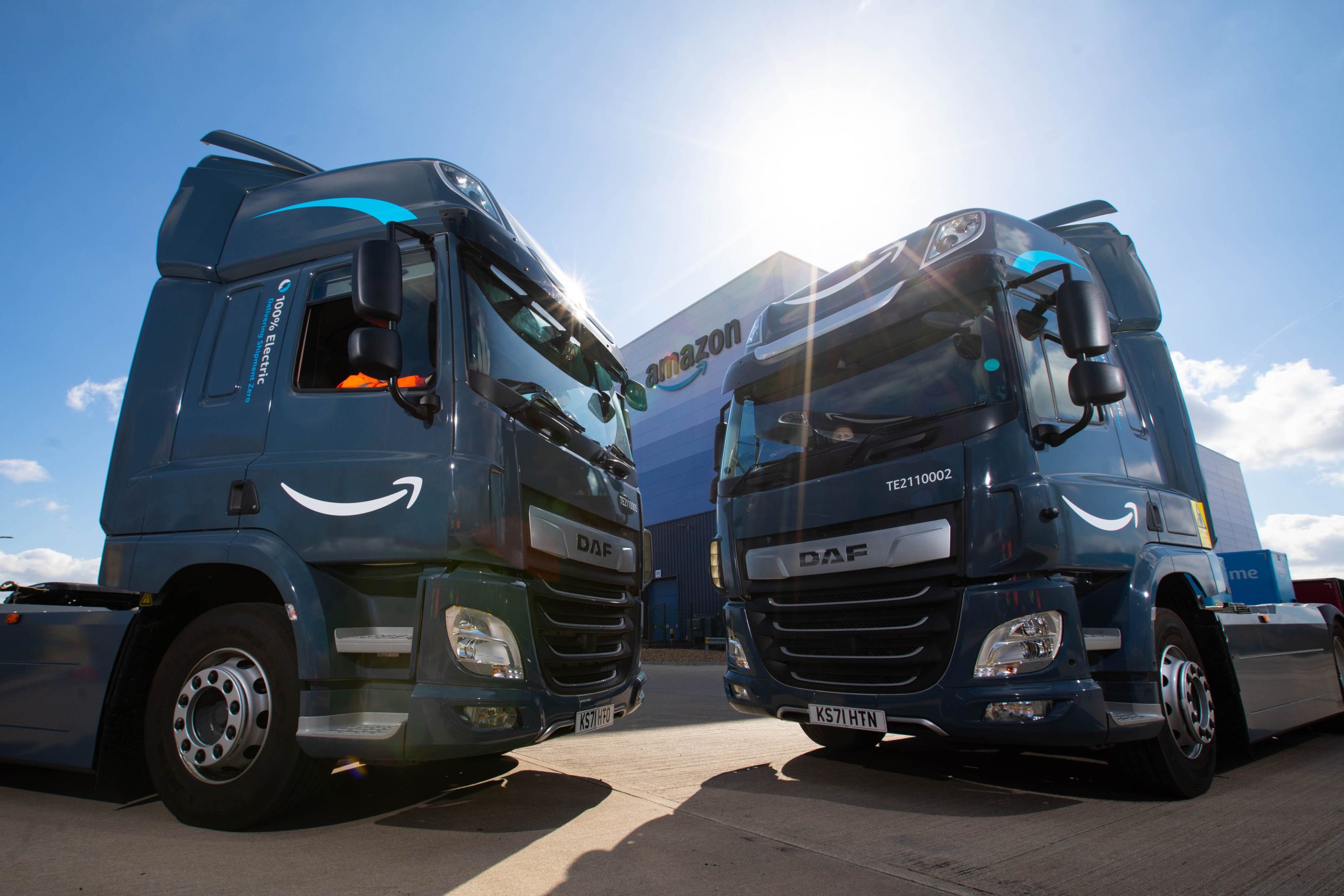 Amazon launches first-ever fully electric HGVs in UK