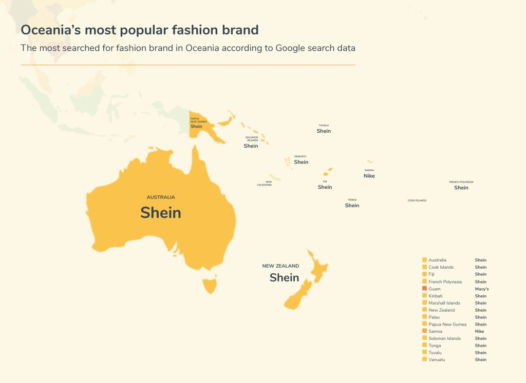 Shein overtakes Zara as most popular fashion retailer in the world
