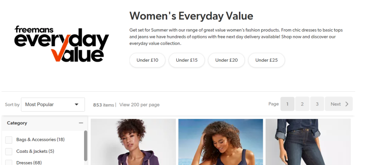 Freemans unveils 'Everyday Value' collection