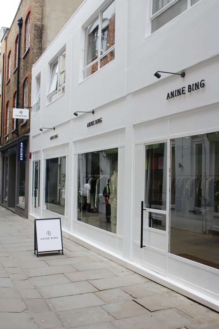 First look: Anine Bing arrives in Covent Garden