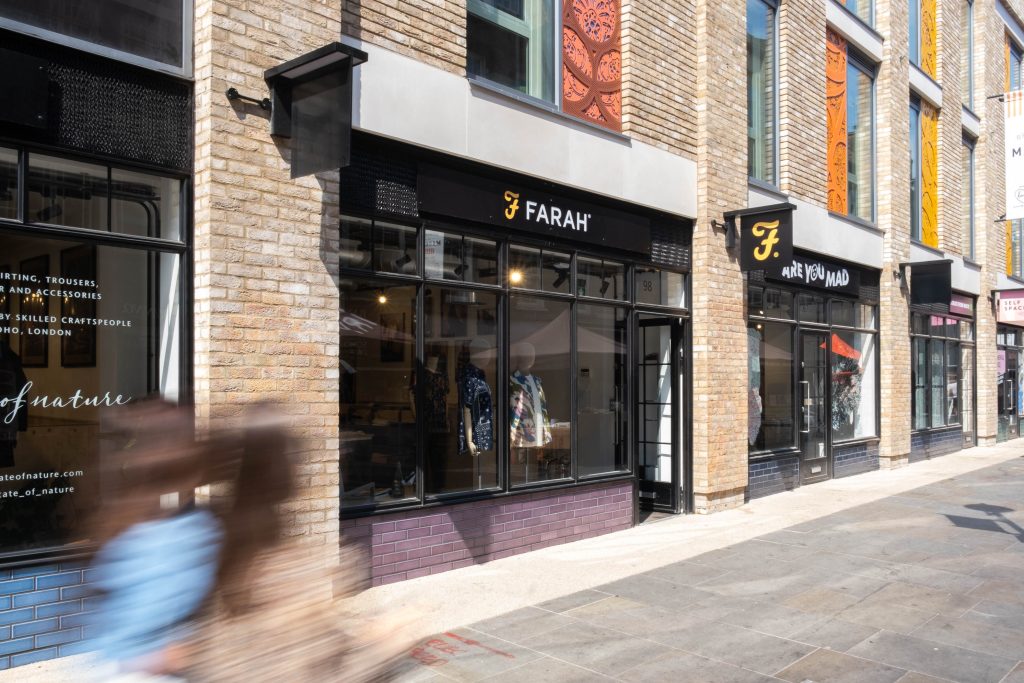 Farah opens London store
