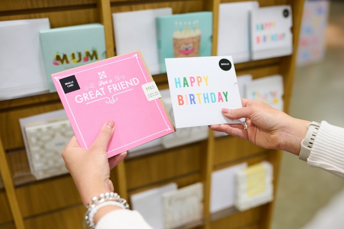 Marks & Spencer launches braille gift card
