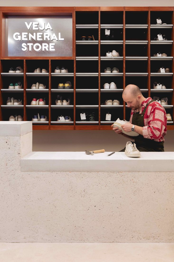 In pictures: Veja opens Paris repair shop