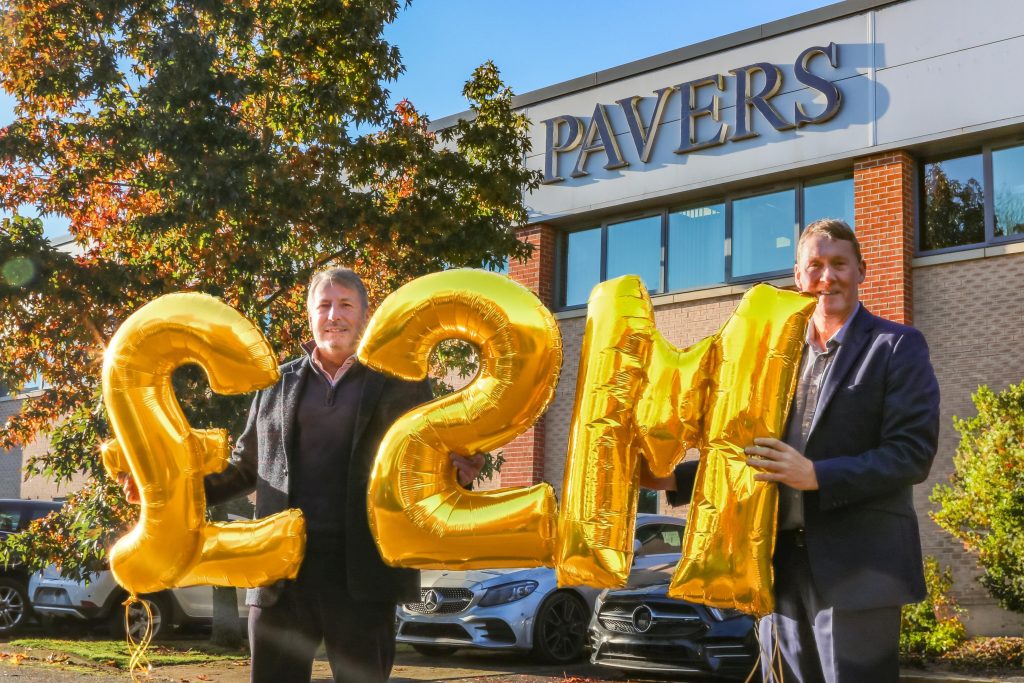 Pavers raises £2m in donations
