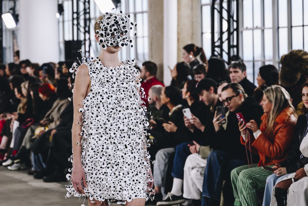 Plenty of fur, plunging necklines and googly eyes: New York Fashion ...