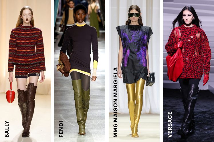 Lemon looks, thigh-high boots and sexy slips: trends from Milan Fashion ...