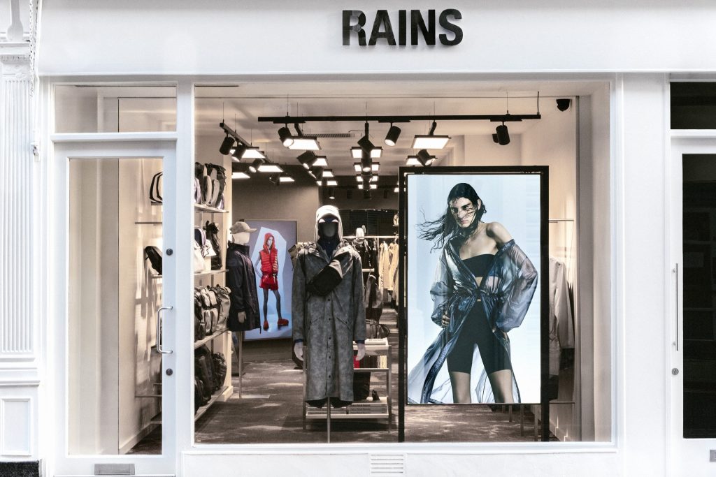 Rains debuts Dublin store