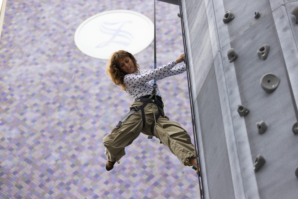 In pictures: Selfridges unveils climbing column