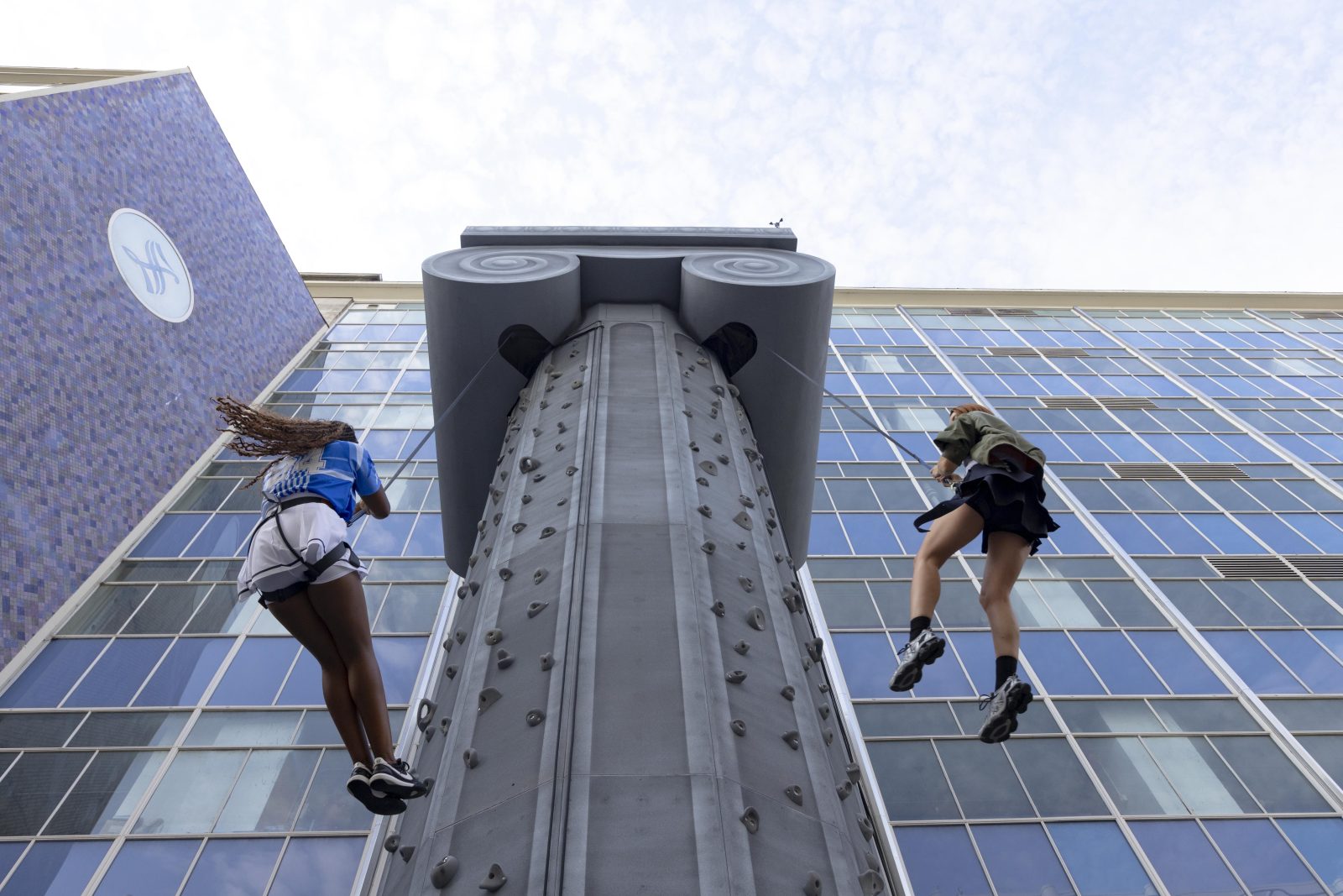 In pictures: Selfridges unveils climbing column