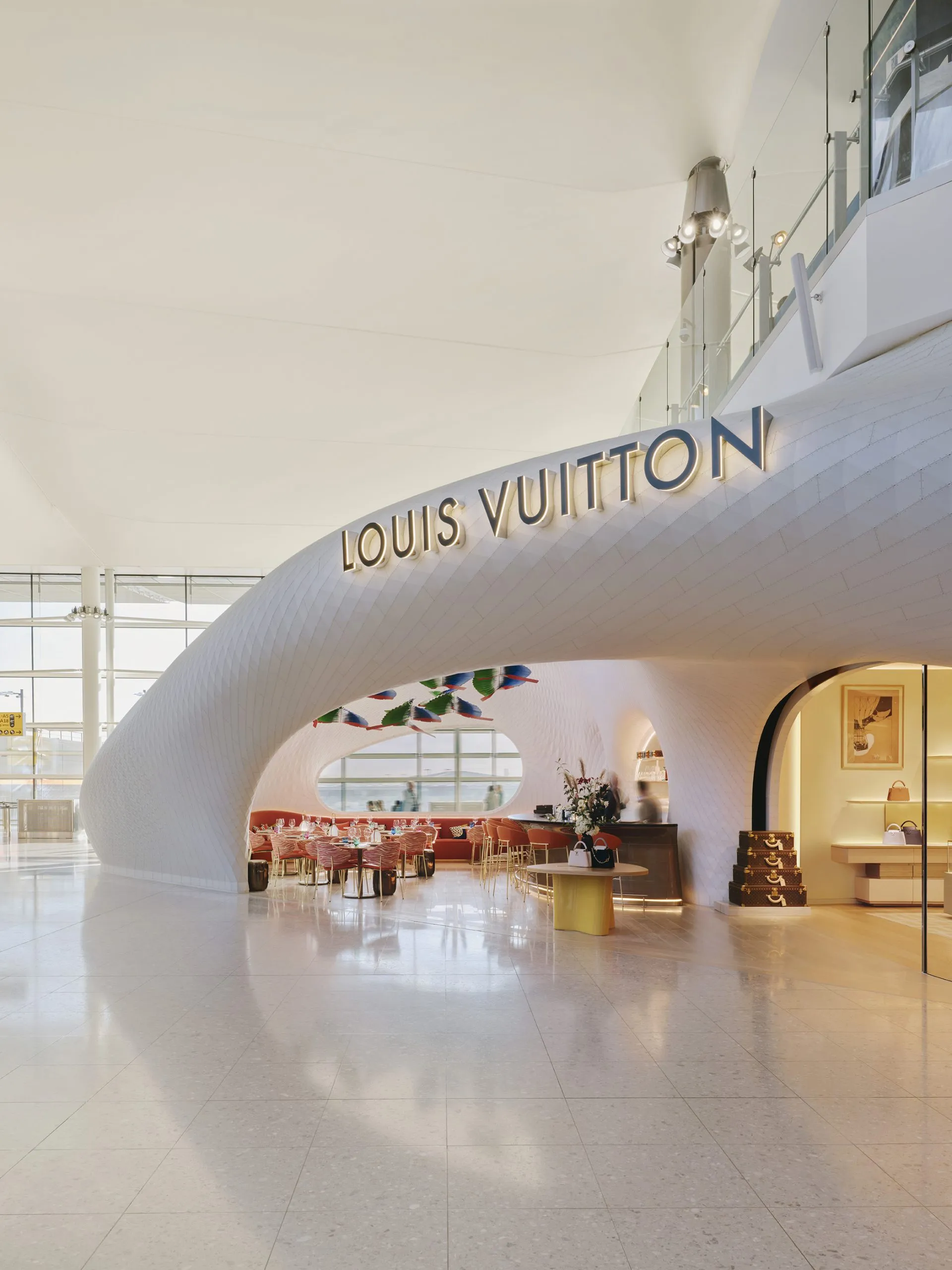 Louis Vuitton opens store and cafe at London Heathrow airport