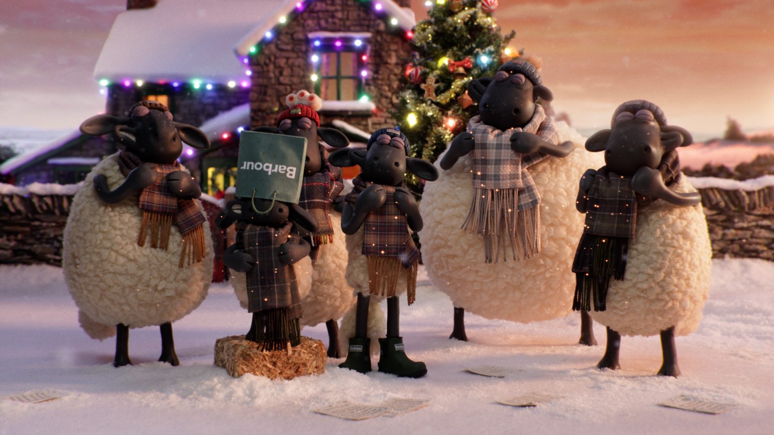 Barbour unveils Christmas advert with Shaun the Sheep