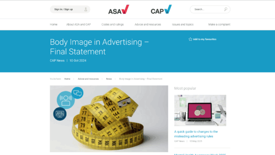 Advertising watchdog warns on 'unhealthy thinness' in models