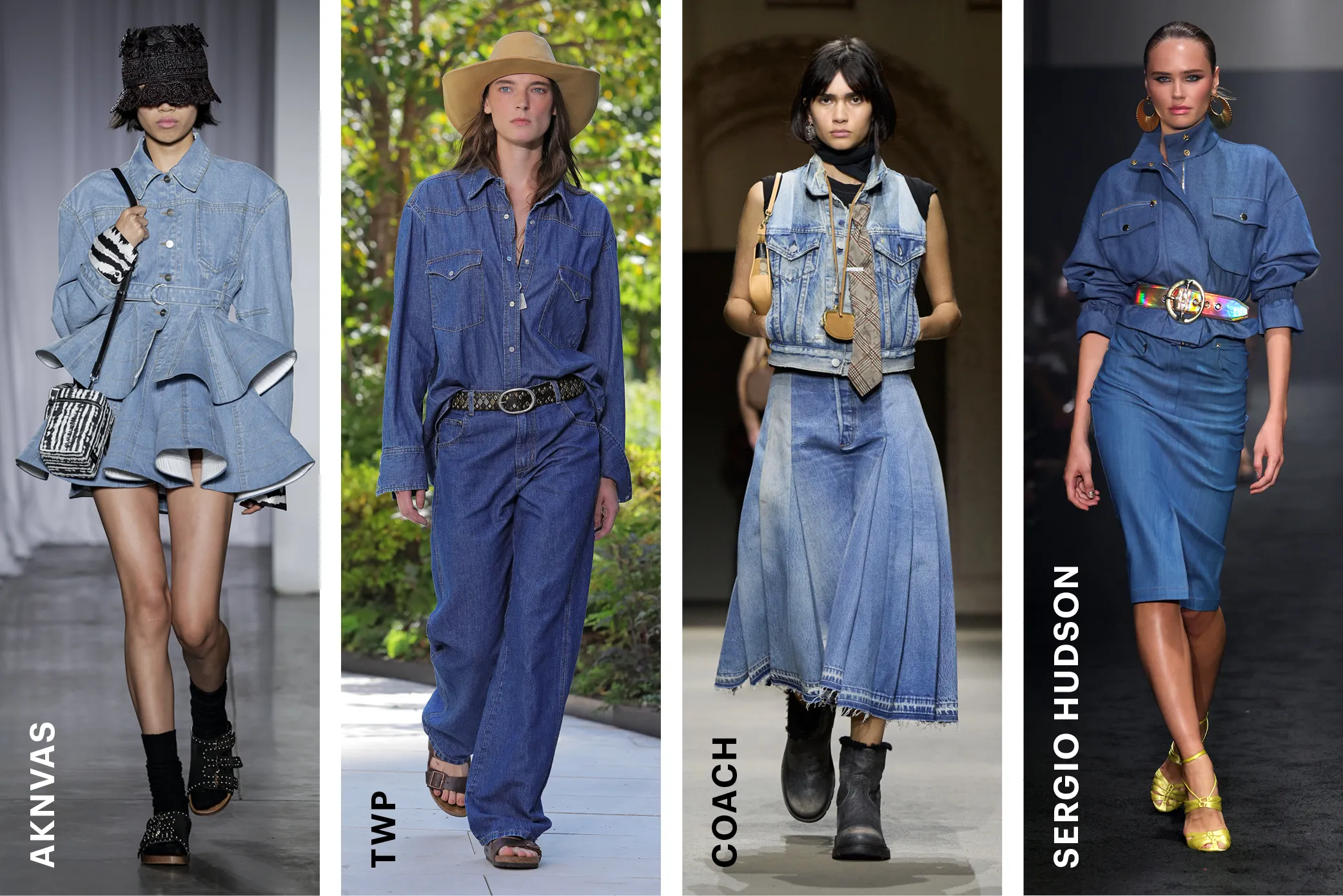Denim, fringes and feathers: the trends to know from New York Fashion ...