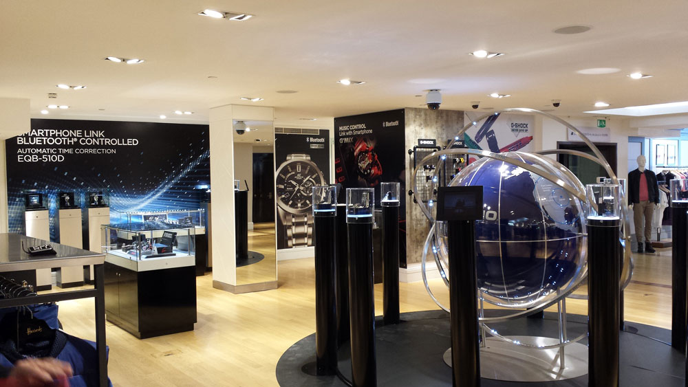 Casio opens largest standalone pop up in Harrods