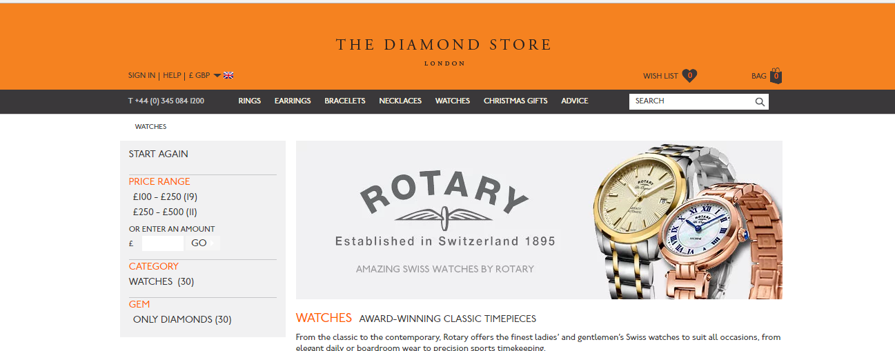 TheDiamondStore.co.uk expands into watch market | Retail Jeweller
