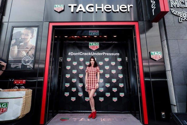 Bella Hadid cuts the ribbon on new Tag Heuer concept store | Retail ...