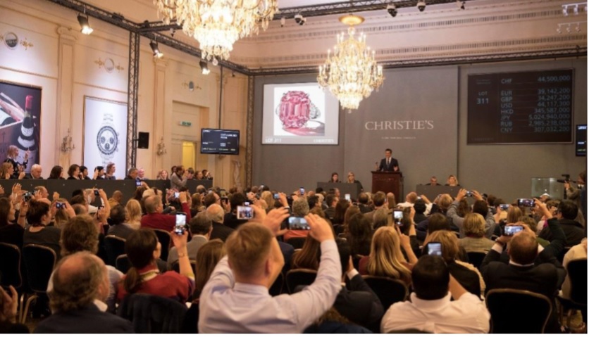 Winston Pink Legacy fetches a world record price per carat for a pink ...