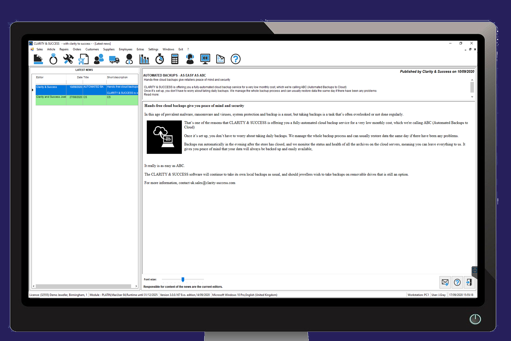 Clarity & Success adds news-ticker feature to Evolution software ...